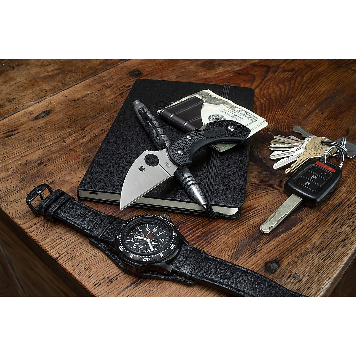 Spyderco Dragonfly 2 Lightweight Signature Knife with 2.28" VG-10 Wharncliffe Blade and High-Strength Black FRN Handle - PlainEdge - C28FPWCBK2