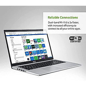 Acer Aspire 5 15.6" FHD Laptop, 11th Gen Intel Core i3-1115G4 (>i5-1035G4) Up to 4.1GHz, Wi-Fi 6, Amazon Alexa, HDMI, USB-C, Webcam, Windows 10 Home in S Mode (8GB | 128GB PCIe SSD | 1TB HDD)