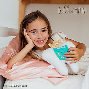 Tickle & Main 3-Piece Tooth Fairy Pillow for Girls & Boys - Includes Pocket Pillow, Dear Tooth Fairy Notepad & Photo Pouch - Kit for Kids 5-10 Years Old
