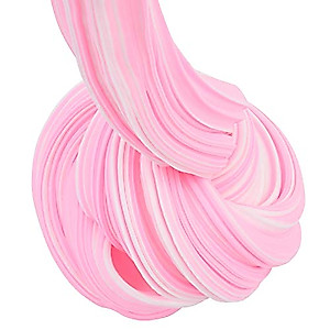 Keemanman Strawberry Butter Slime, Scented DIY Slime Supplies Kit for Girls and Boys, Stress Relief Toy for Kids Education, Party Favor, Gift and Birthday (7oz)