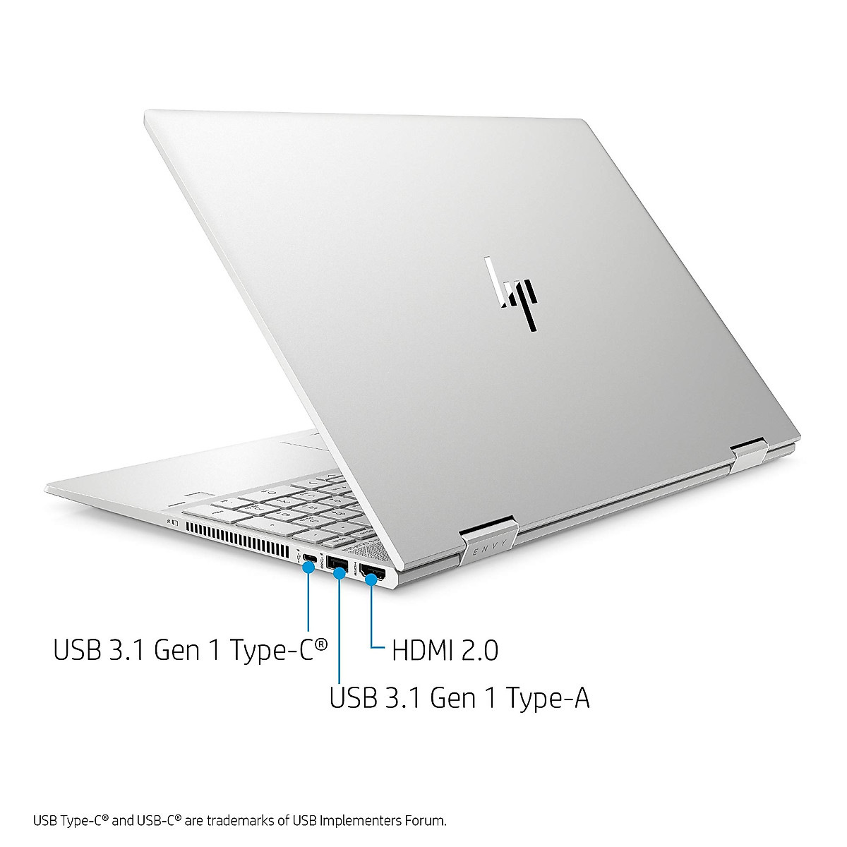 HP 2021 Flagship Envy x360 Convertible 2 in 1 Laptop 15.6inch FHD IPS Touchscreen Intel Quad-Core i5-10210U(Beats i7-8550U) 16GB DDR4 512GB SSD Backlit Fingerprint Win 10 + Pen Natural silver RAM I