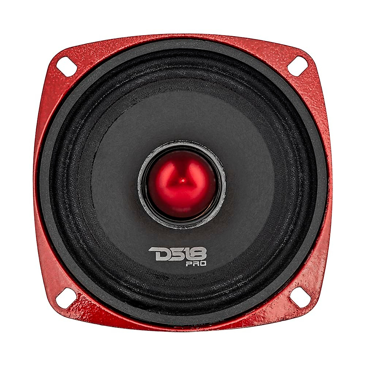 DS18 PRO-X4.4BMSL Car Speaker 4" Shallow Mid-Range Loudspeaker with Bullet 200 Watts Max Power 100 Watts RMS 4-Ohm - Boost Your Sound System’s Volume - 1 Speaker
