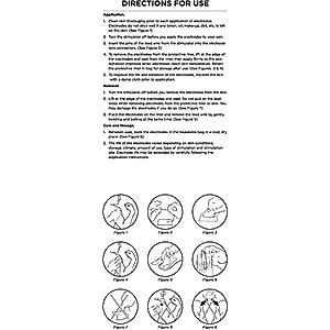 KS Premium TENS/EMS Unit 40 Electrode Pads 2"x2" in. Reusable Self Stick Gel Carbon Electrodes
