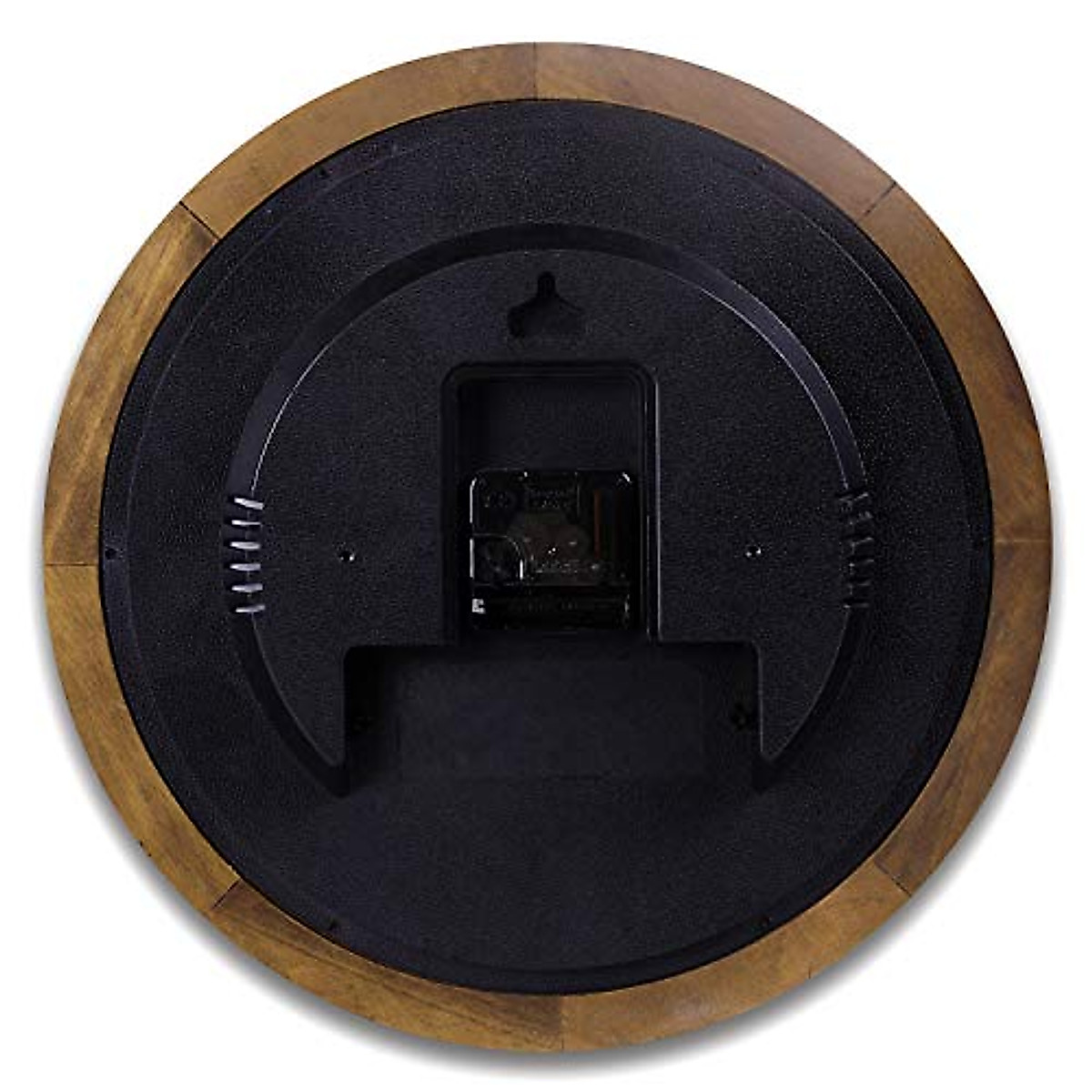 Kesin Wall Clock Wood 14 Inch Silent Wall Clock Large Decorative Battery Operated Non Ticking Analog Retro Clock for Living Room, Kitchen, Bedroom