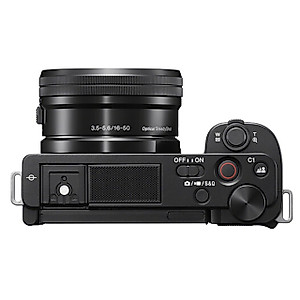 Sony ZV-E10 Mirrorless Camera with 16-50mm and 55-210mm Lenses, Video Bundle + LED Video Light + Microphone + Extreme Speed 64GB Memory(21pc Bundle)