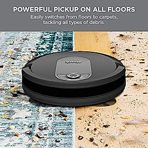 Shark AV993 IQ Robot Vacuum, Self Cleaning Brushroll, Advanced Navigation, Perfect for Pet Hair, Compatible with Alexa, Wi Fi , Black