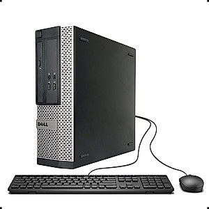 Dell OptiPlex 3020-SFF, Intel Core i5-4570 3.2GHZ, 16GB RAM, 512GB SSD Solid State, 4K Support, DVD, WiFi, DP, VGA, Keyboard, Mouse, Windows 10 Pro 64bit - Multi Languages Support (Renewed)