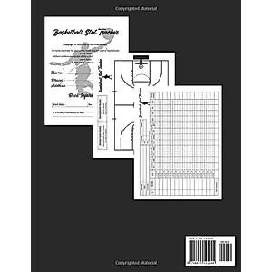 Basketball Stat Tracker Player Log Book: 120 Pages Basketball Game Stats Book - Basketball Stat Sheet Large Score Keeping Book & Stat Sheet with ... Coach, Players, Large Print 8.5 x 11 in