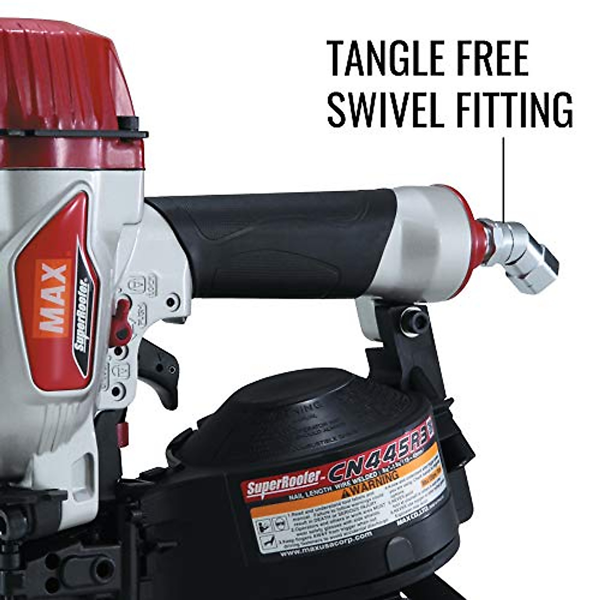 MAX USA CORP SuperRoofer CN445R3 Roofing Coil Nailer up to 1-3/4"