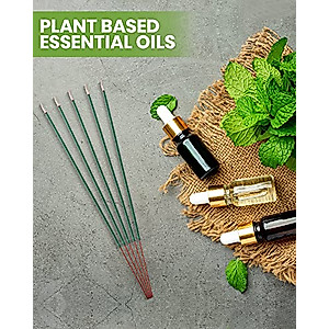 Mosland Naturals Mosquito Repellent Incense Sticks 50 PCS, Mini Citronella Mosquito Bug Repellent Incense Stick for Outdoor Patio, DEET Free & 40-50 Minutes Protection