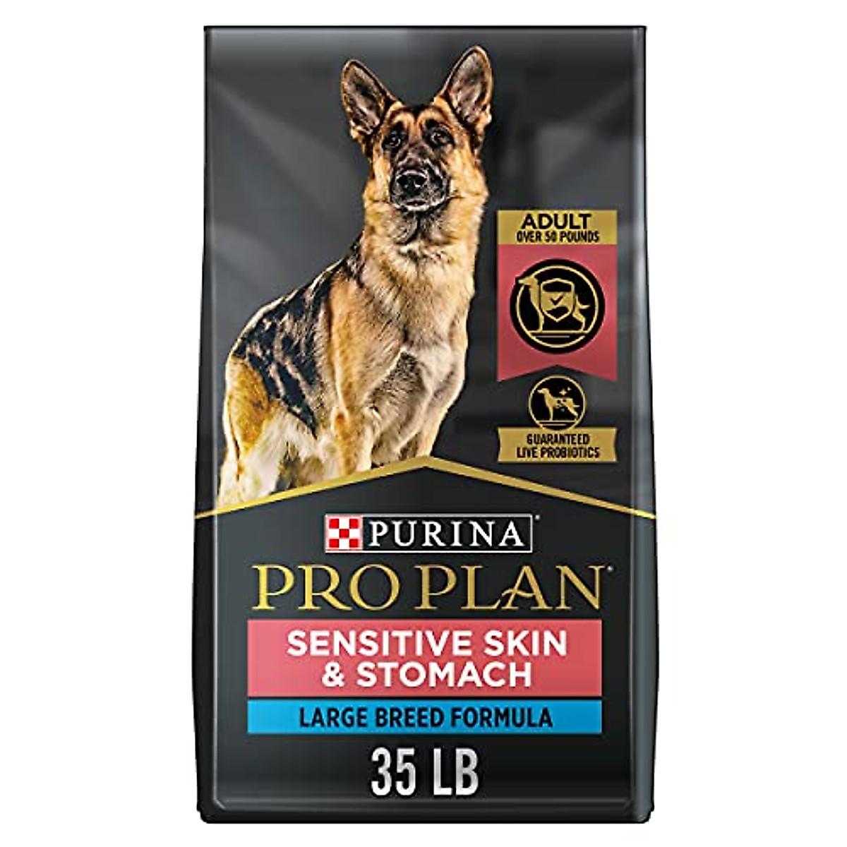 Purina Pro Plan Sensitive Stomach and Stomach Large Breed Dog Food, Salmon Formula - 35 lb. Bag
