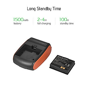 BISOFICE PT-210 Portable Mini Thermal Printer Handheld 58mm Receipt Printer for Retail Stores Restaurants Factories Logistics, 10 Paper Rolls