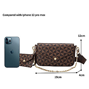 Lacel Urwebin Crossbody Bags for Women Trendy Clutch Purse Fashionable Pochetthe Handbags Envelope Chain Shoulder Bag with Mini Purse