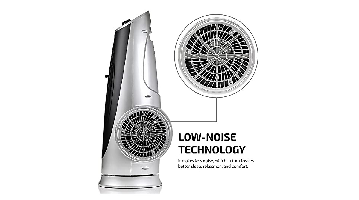 Ovente 90° Oscillating Tower Fan - Quiet, Energy-Saving Cool