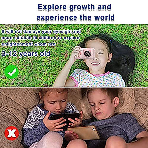 sikiwind Kids Camera for Boys and Girls, Digital Camera for Kids Toy Gift, Toddler Camera Birthday Gift for Age 3 4 5 6 7 8 9 10 with 32GB SD Card, Video Recorder 1080P IPS 2.4 Inch