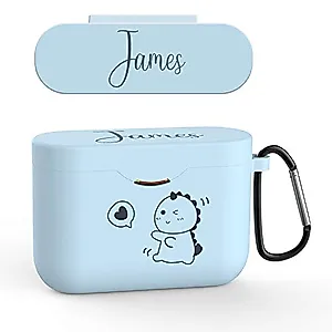 SHUMEI Custom Name Silicone Case for Sony WF-1000XM3 Personalized Gift Shock Absorption Scratch/Shock Resistant Silicone Cover