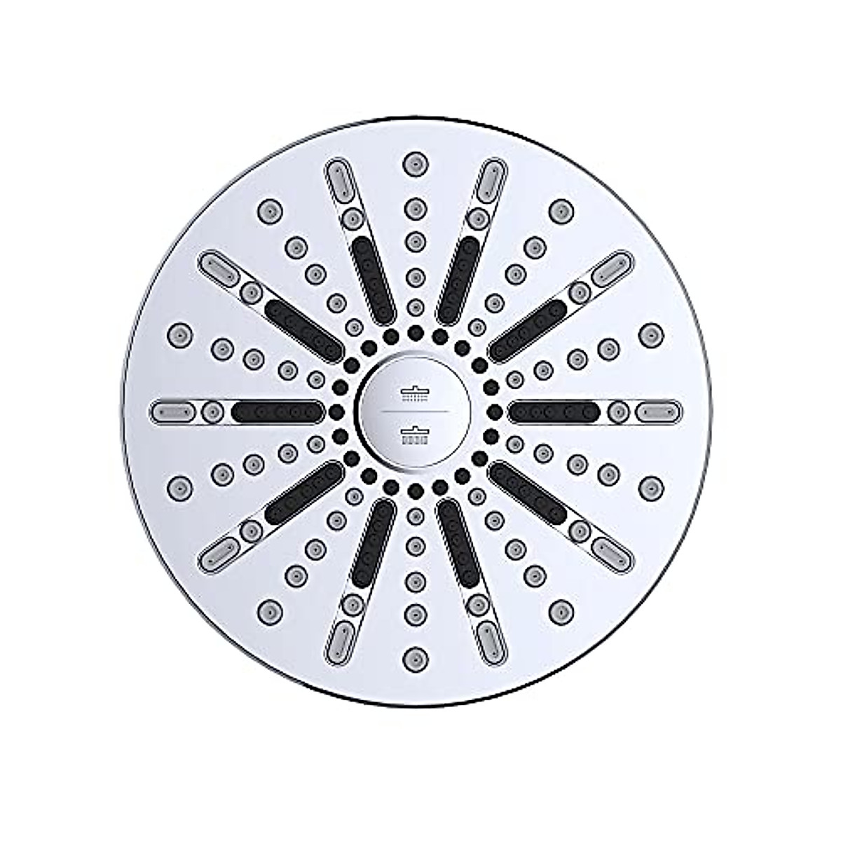Design House 582718-PC Ian Modern 8-inch 2-Function Showerhead, Polished Chrome