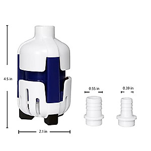 Return Pump for Saltwater Aquarium Sump, Nano Water Pump, DC 5V, 4W, 132GPH (500L/H), Indoor Use