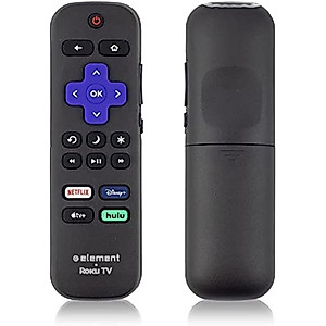 OEM Replacement Remote Control 3226000883 Fit for Element Roku TV Smart 4K Ultra HDTV with Netflix, Disney+, Hulu and Sling Or Apple TV+ or HBOMAX Buttons. (Renewed)