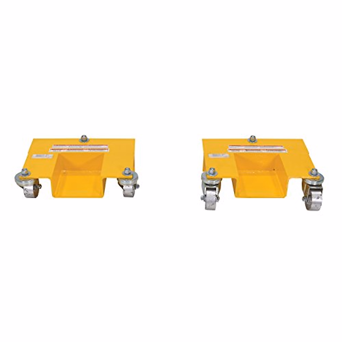Vestil PRRJ-Dol Pallet Rack Lifting Dollies (Pack of 2),Yellow