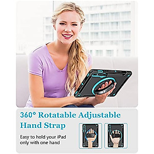 Case for Samsung Tab S7/S8 11 Inch 2022: Military Grade Shockproof Protective TPU Cover for Galaxy Tablet S7 11 Inch 2020 W/Stand - Handle - Shoulder Strap - S-Pen Holder -Mint Green