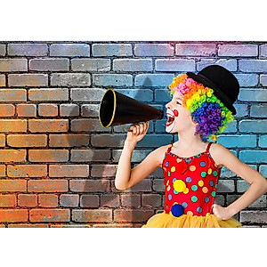 AIIKES 7x5FT Colorful Brick Wall Photo Backdrop 80's Hip Hop Disco Baby Birthday Wedding Graduation Themed Party Photography Background Fashion Decor Studio Photo Booth 11-502