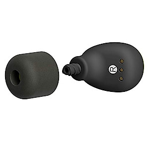 ISOtunes Free True Wireless Earplug Earbuds, 22 dB Noise Reduction Rating, 21 Hour Battery, Noise Cancelling Mic, OSHA Compliant Bluetooth Hearing Protector (Safety Green)