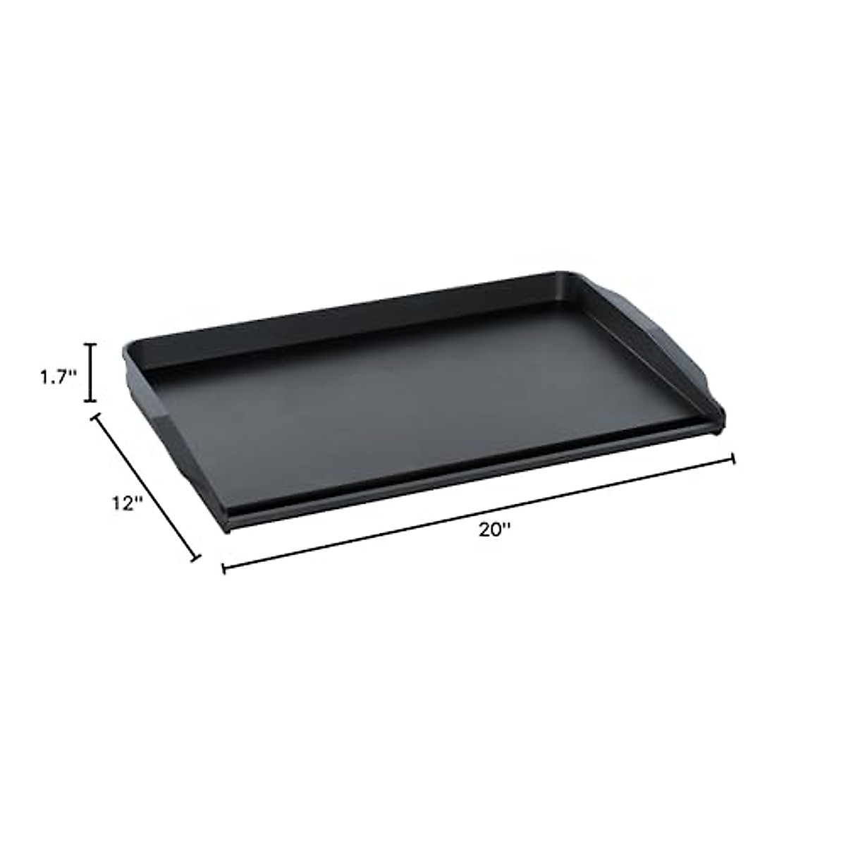 Nordic Ware 2 Burner Backsplash Griddle, Nonstick