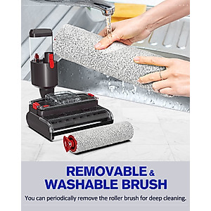 Electric Wet Dry Mopping Head for V15 V8 V7 V10 V11 Vacuum Cleaner, Automatic Cleaning Roller Brush for Hard Floors and Area Rugs, Great for Sticky Messes and Pet Hair