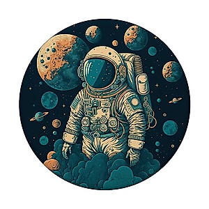 Space Astronaut and the planets PopSockets Standard PopGrip