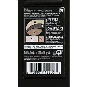 Revlon Eyeshadow Paette, PhotoReady Eye Makeup, Creamy Pigmented in Blendable Matte & Shimmer Finishes 505 Impressionist, 0.01 Oz