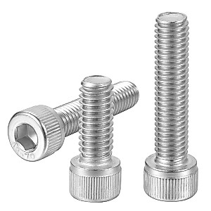 M5-0.8 x 12mm Socket Head Cap Screws 304 Stainless Steel 18-8 A2-70 Allen Socket Hex Drive Bolts, Fully Threaded. 50PCS
