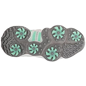 adidas Women's Tour360 22 Golf Shoes, Grey Two/Footwear White/Pulse Mint, 7.5