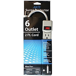Axis 45100 6-Outlet Grounded Surge Protector
