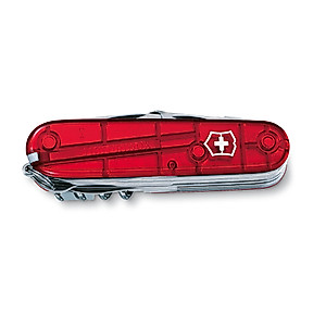 Victorinox Swiss Champ Swiss Army Knife, 33 Functions, Swiss Made Pocket Knife with Large Blade, Screwdriver, Chisel and Combination Pliers - Ruby