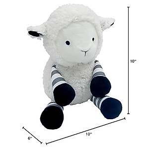 Lambs & Ivy Little Sheep White/Gray Plush Lamb Stuffed Animal Toy - Ivy