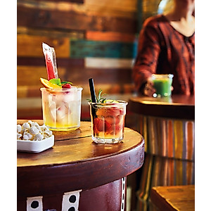 Set of 12 Durable Drinking Glasses | Clear Heavy Base Working Glasses Ideal for Water, Juice, Beer, Wine, and Cocktails, 14 ounce