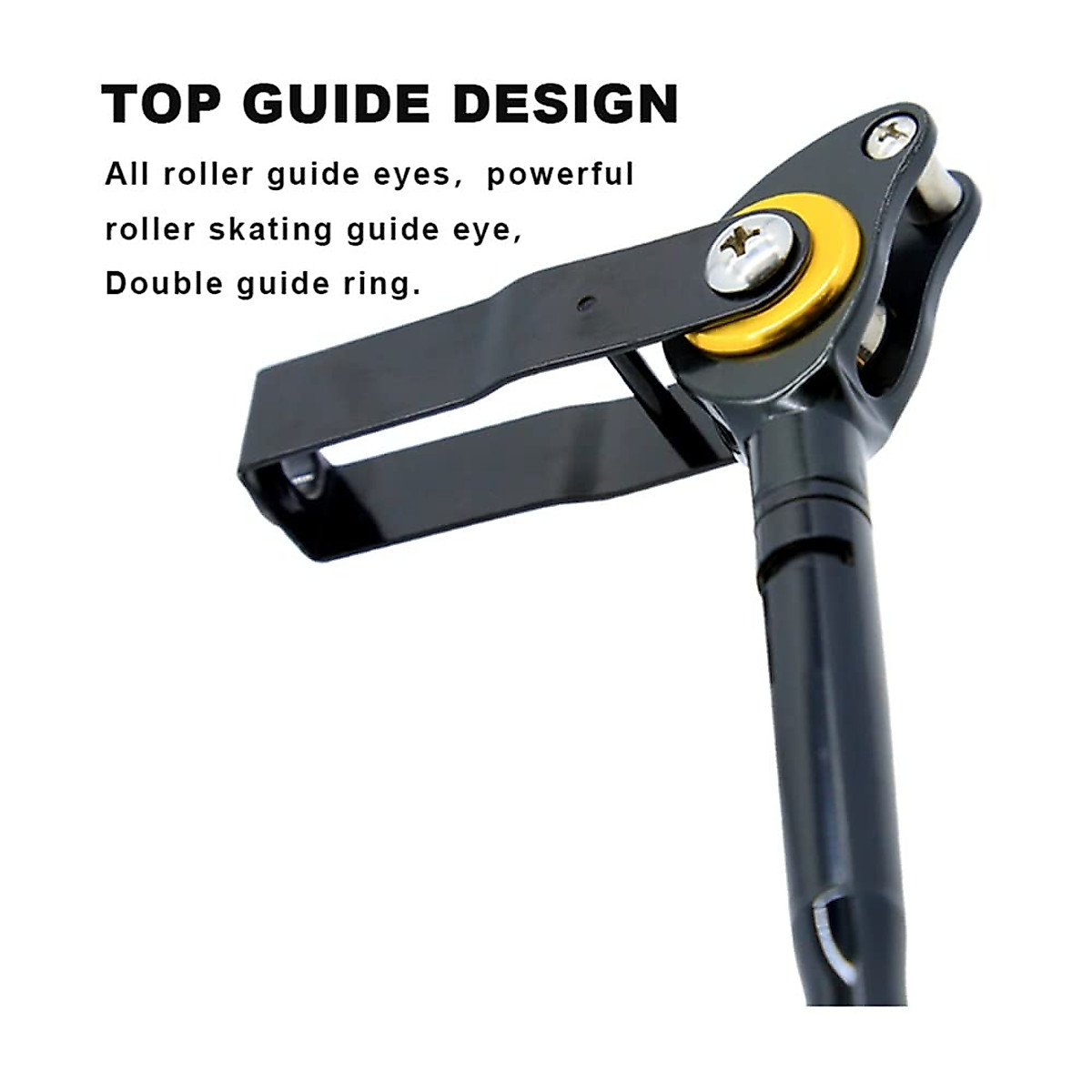 Topline Tackle 2-Pieces Deep Sea Fishing Rods, Topline Tackle Fishing Pole with 3+1 Roller Guides,Trolling Fishing Rod for Salt Water (5'6''/6’, 30-50lb/50-80lb/80-120lb)