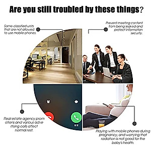 2 Pack Faraday Bags, Signal Blocking Pouch for Key Fob Cell Phone, RFID Anti-Tracking Anti-Hacking Privacy Protectors, Signal Shielding Wallet Cage, Universal Car Accessories