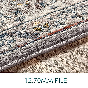 Artistic Weavers Anja Oriental Medallion Area Rug,5'2" x 7',Grey