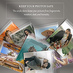 Mat Board Center, 50 Pack 8 1/2" x 10 3/7" Acid-Free Crystal Clear Sleeves Storage Bags for 8x10 Art Prints/Pictures/Photos/Framing Mat Mattes