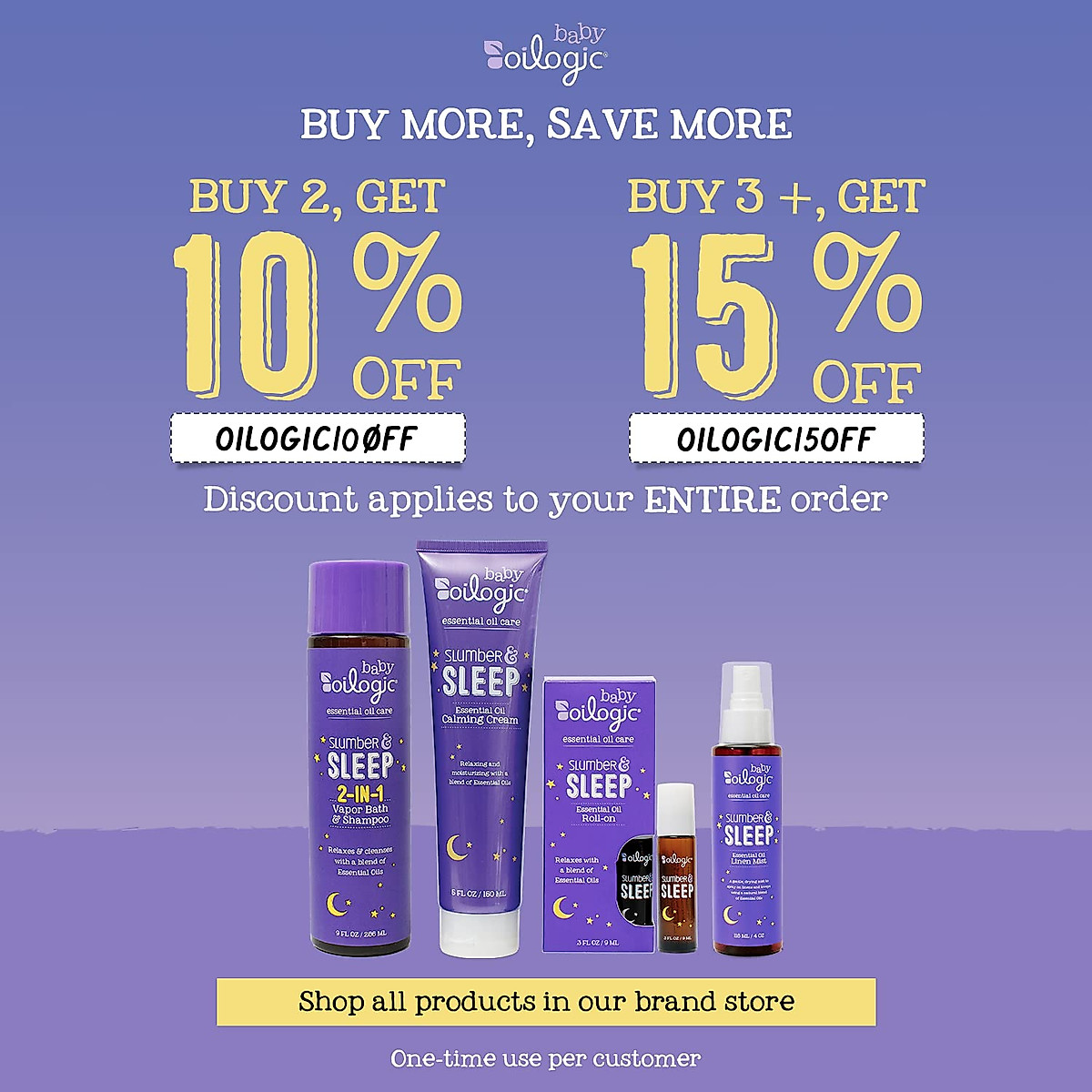 Oilogic Stuffy Nose and Cough Vapor Bath Relief for Babies & Toddlers, Essential Oil Breathe Blend - Naturally Soothes with 100% Pure Lavandin, Orange, Eucalyptus Oil & More - 266ml (9 fl oz)