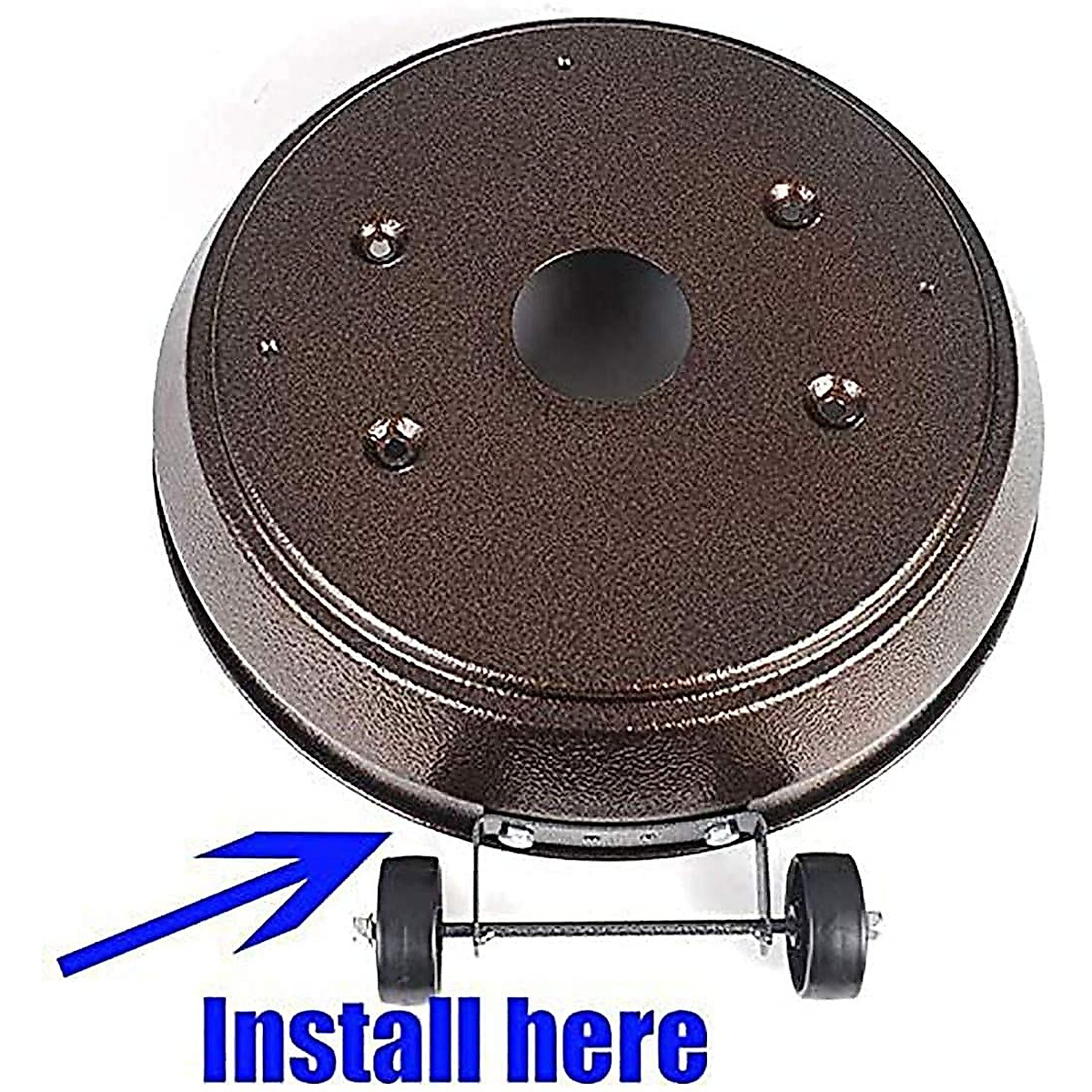 3 inch Universal Patio Heater Wheels /Storage rack caster wheels Universal Accessories - Easy to Move/Install-Gas Patio Heater Replacement Universal Movable Wheel,Outdoor Umbrella Gas Heater Wheel Kit