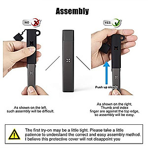 Fironst Case Cover for Pax E-r-a/Pro, Upgrade Silicone Protective Case Anti Drop Anti Lost Rubber Cover Skin Sleeve Wrap with Metal Carabiner (Black)