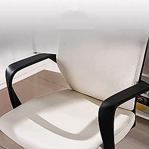 Family High Back Executive Office Chair Swivel Desk Chair Ergonomic Design Office Chair Swivel Chair Lifting Rotating Office Cushion Cushion (Color : White)