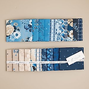 True Fabrics Bellflower Precut Fabric (Fat Quarter Bundle) - 20 pcs in 18" x 22" cuts