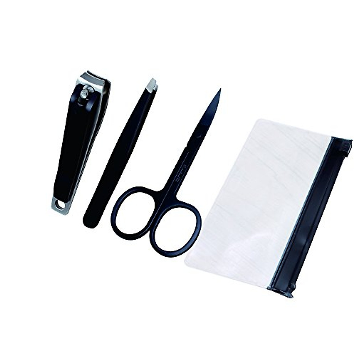 3Pcs Nail Clippers Set, Stainless Steel Fingernail and Toenail Clipper Cutters, Professional Nail Clippers Cutter for Men,Women,Kids. Slanted Tip Tweezers, Eyebrow Scissors, Nail Cutter