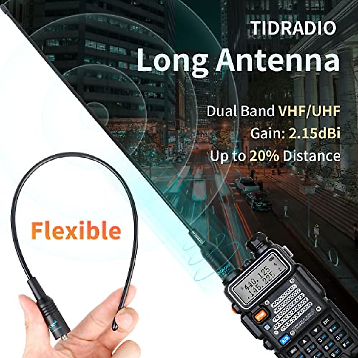 TIDRADIO UV-5R Pro 8W Ham Radio Handheld 144-148Mhz/420-450Mhz TIDRADIO UV-5R Dual Band Two-Way Radio Walkie Talkies kit