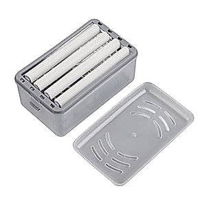 SyangKaitian Laundry Artifact Soap Box, Foaming Soap Dish with Soap Box, Multifunctional Soap Box with Bubbler Soap Tray Soap Saver Case for Bathroom Gym Business Trip