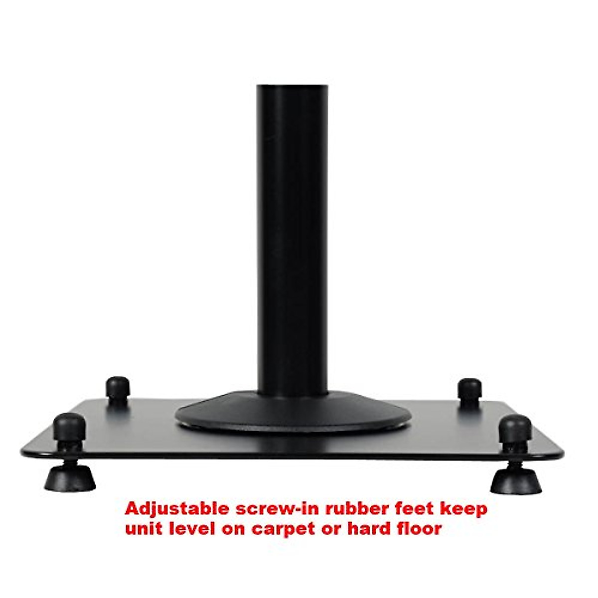VideoSecu 2 Heavy Duty PA DJ Club Adjustable Height Satellite Speaker Stand Mount - Extends 26.5" to 47" (Compatible with Bose, Harmon Kardon, JBL, KEF, Klipsch, Sony, Yamaha, Pioneer and Others) 1B7
